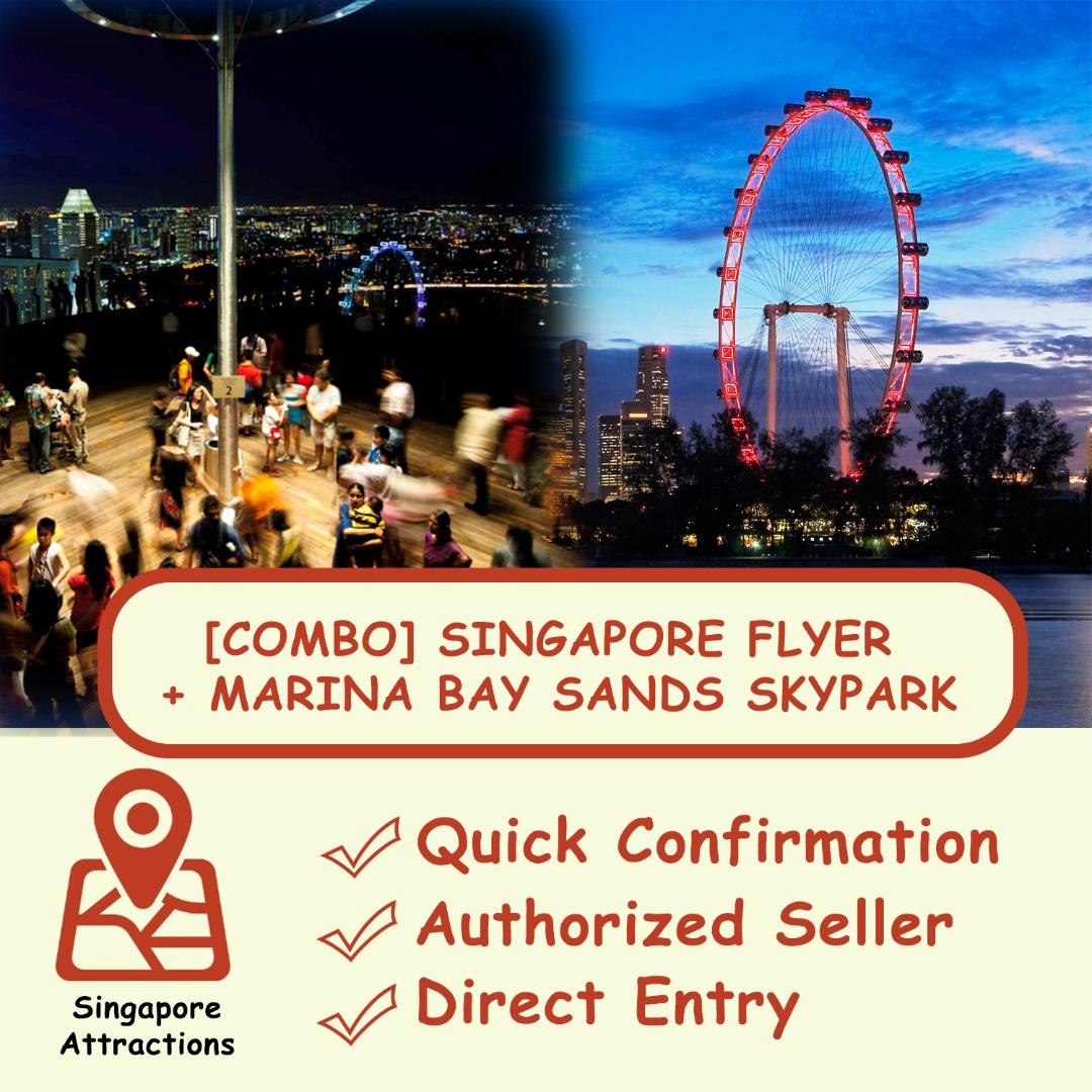 [COMBO] SINGAPORE FLYER + MARINA BAY SANDS SKYPARK, Tickets & Vouchers, Local Attractions ...