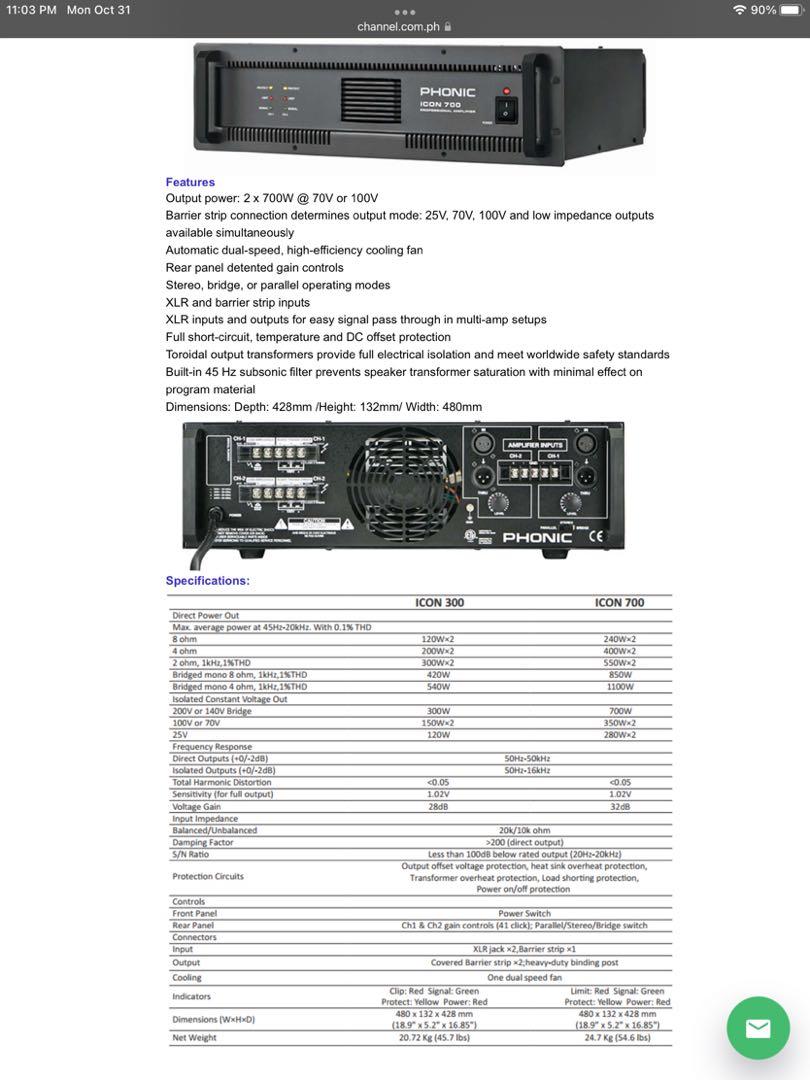 Commercial PA Amplifier 70/100 volt system, Audio, Soundbars, Speakers ...