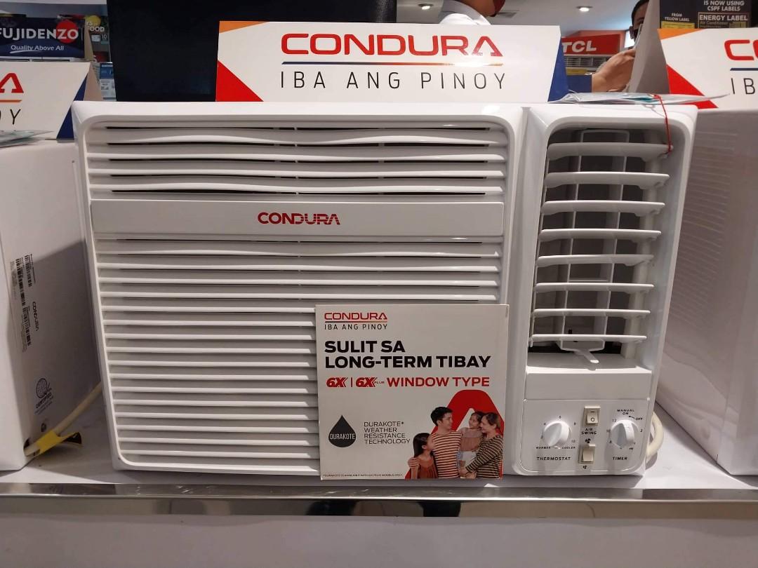CONDURA AIRCON WINDOW TYPE INVERTER AND NON INVERTER, TV & Home ...
