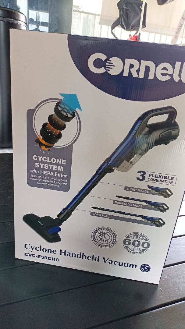CORNELL CYCLONE HANDHELD VACUUM CVCE59CHC, TV & Home Appliances, Vacuum ...