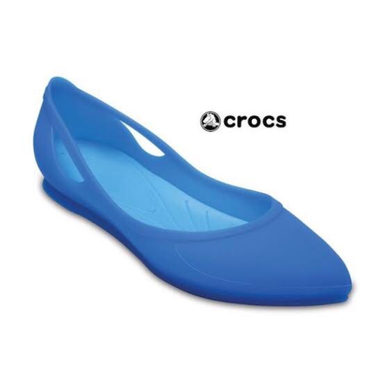 Crocs Rio Flat in Ocean/Electric Blue, Women's Fashion, Footwear, Flats ...