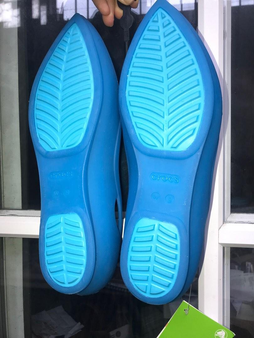 Crocs Rio Flat in Ocean/Electric Blue, Women's Fashion, Footwear, Flats ...