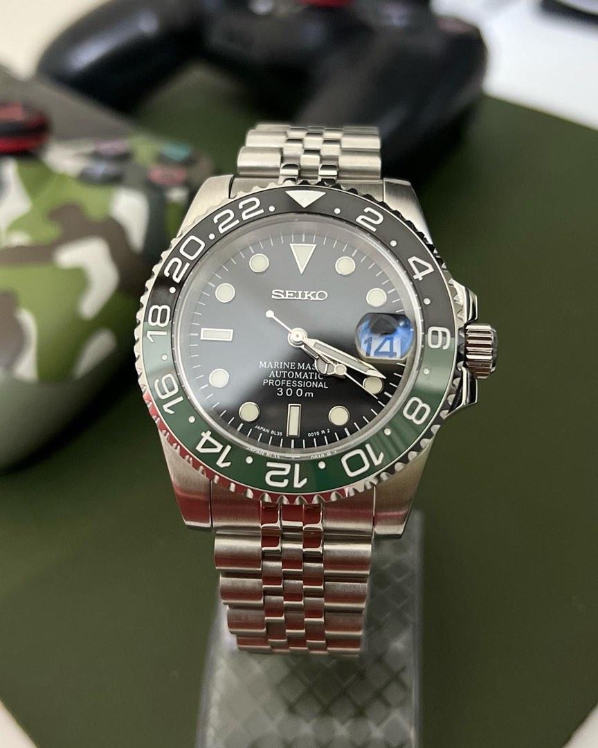 Custom Seiko Sprite 40mm (NH35 Auto Movement), Luxury, Watches on Carousell