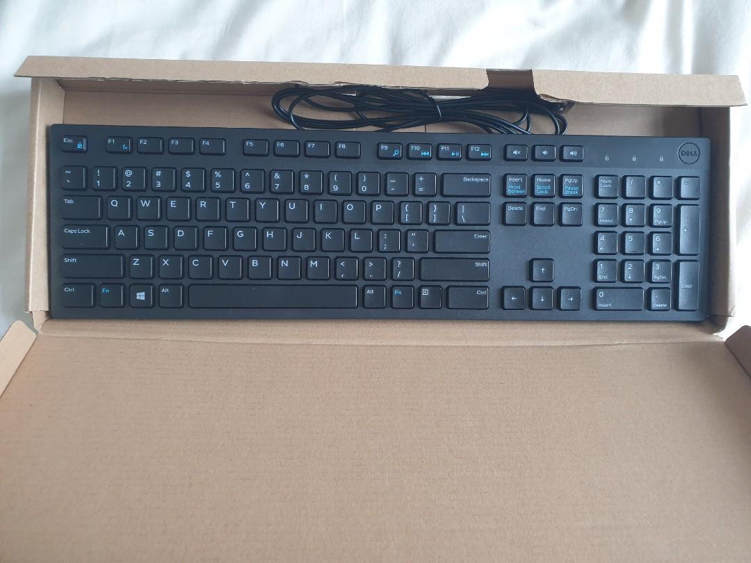 Dell wired keyboard Black KB 216t, Computers & Tech, Parts ...