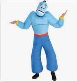 Disney Aladdin GENIE Inflatable Costume 8-10 years old, Babies & Kids ...