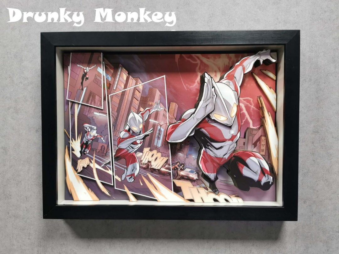 Drunky Monkey - Frame Series - Ultraman, Hobbies & Toys, Toys & Games ...