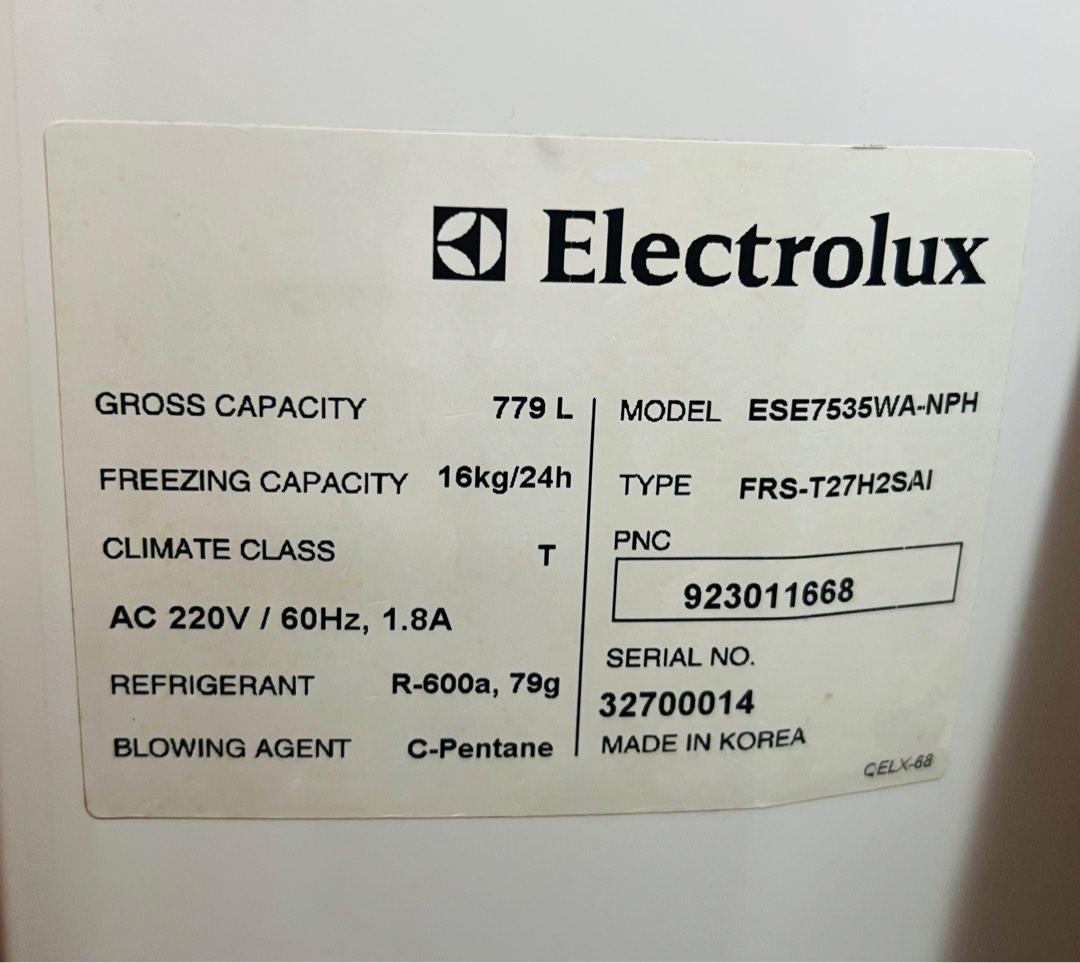Electrolux double door Refrigerator, TV & Home Appliances, Kitchen Appliances, Refrigerators and ...