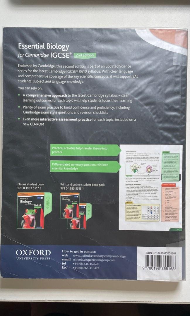 Essential Biology for Cambridge IGCSE 2nd Edition (Textbook), Hobbies ...