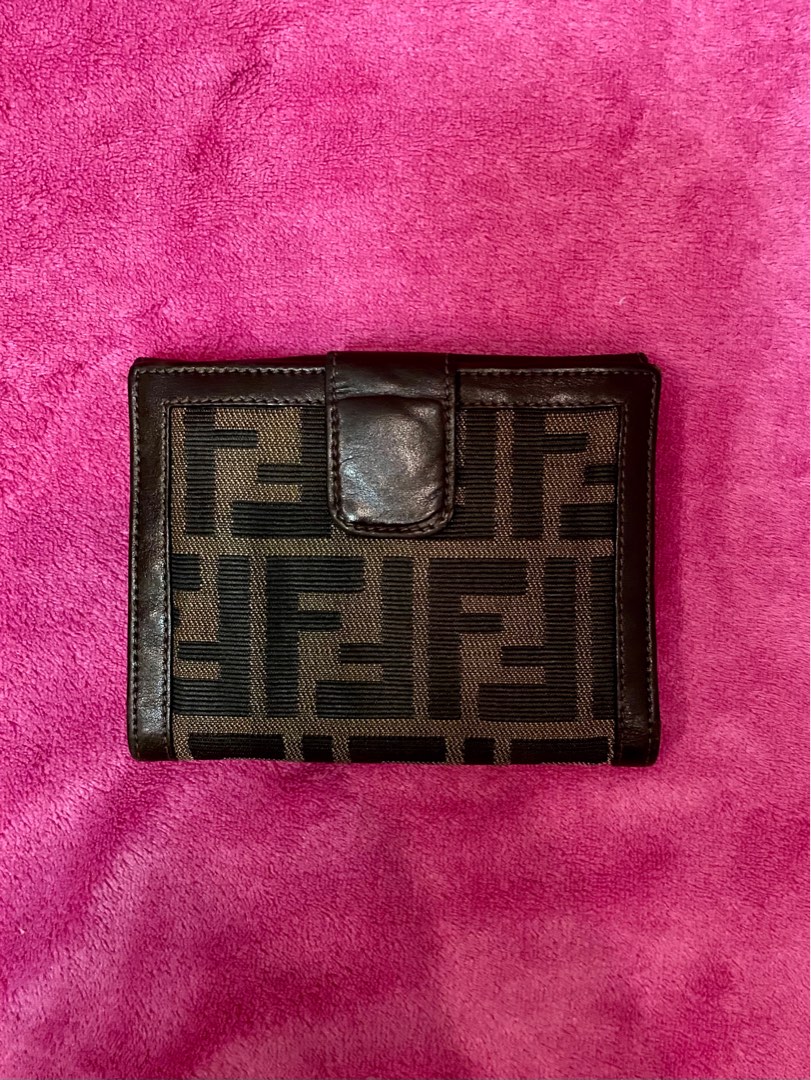 Fendi Zucca bifold wallet, Luxury, Bags & Wallets on Carousell