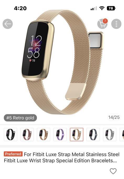 Fitbit Luxe Strap (Brand New), Mobile Phones & Gadgets, Wearables & Smart Watches on Carousell