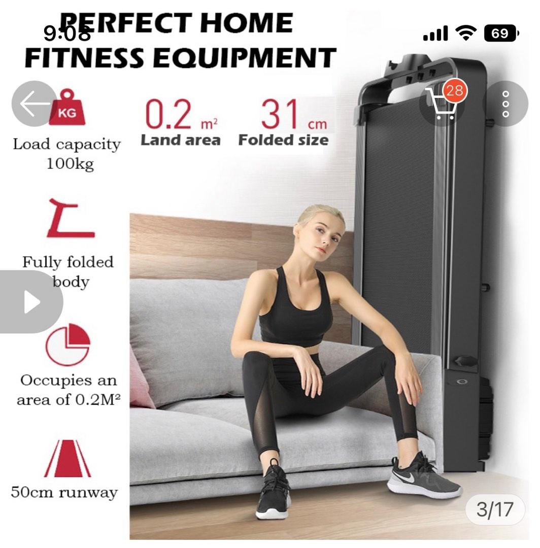 Foldable Running Treadmill, Sports Equipment, Exercise & Fitness ...