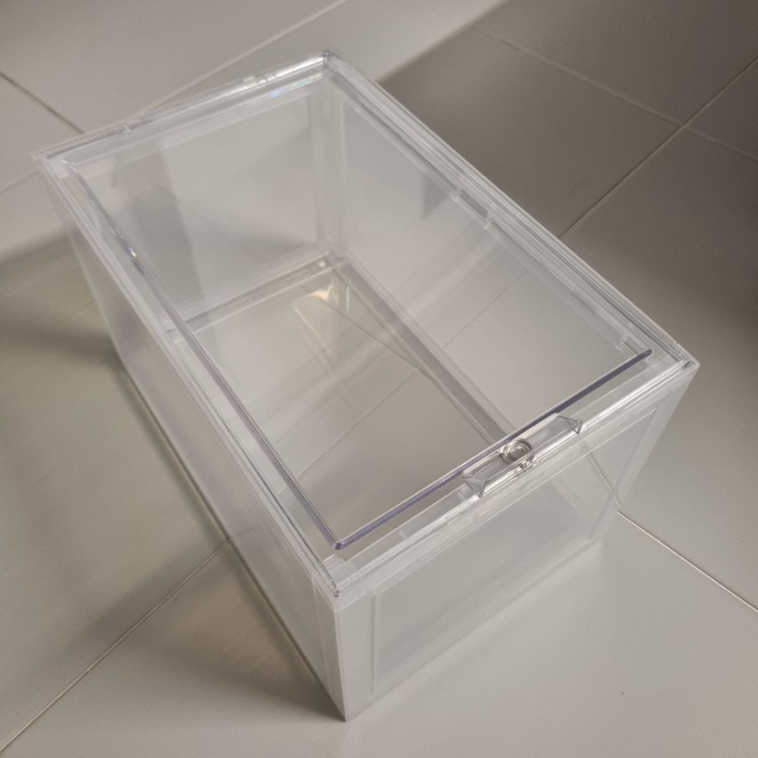 free delivery - 1 x Stackable Drop Lid Shoe Box Sturdy and durable ...
