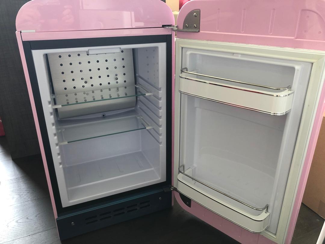 Free standing refrigerator One Door, Pink 50's Style Aesthetic, TV ...