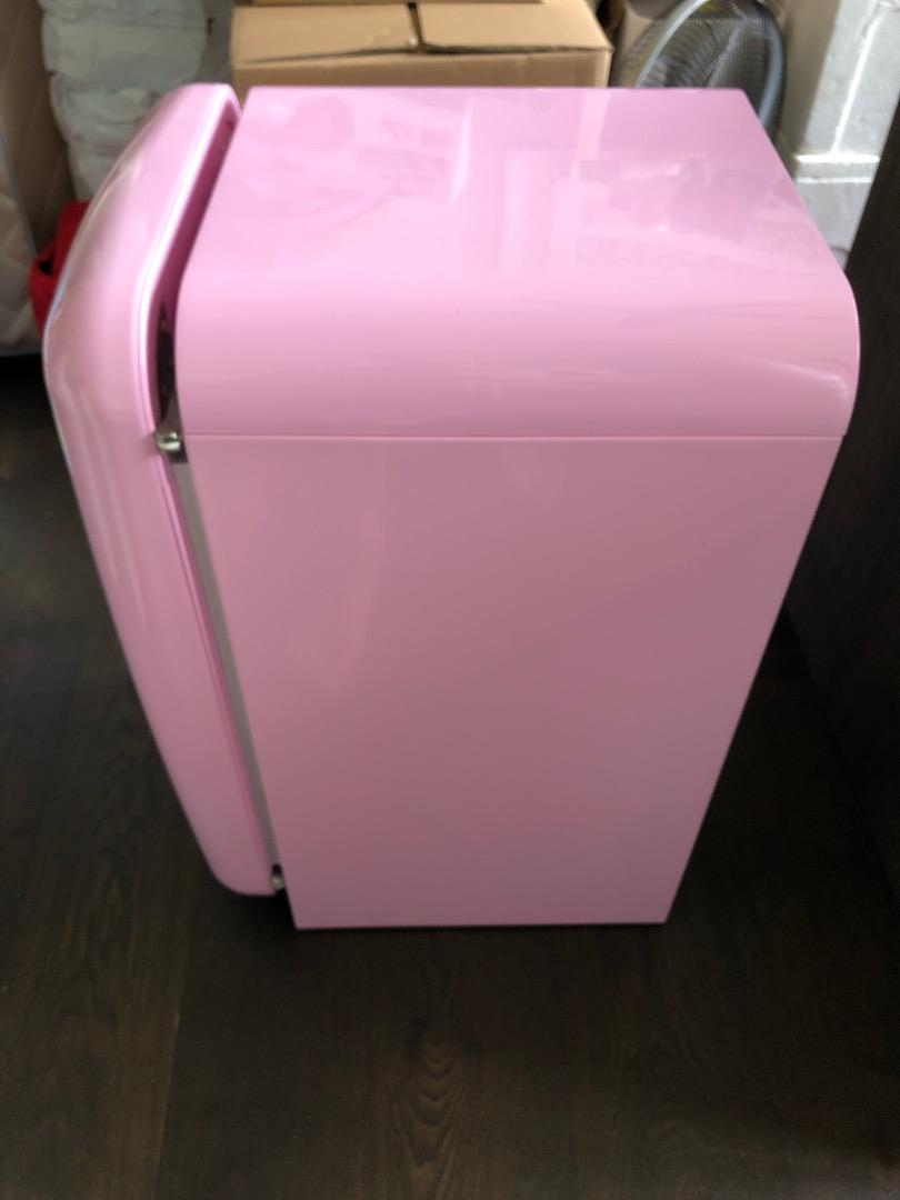 Free standing refrigerator One Door, Pink 50's Style Aesthetic, TV ...