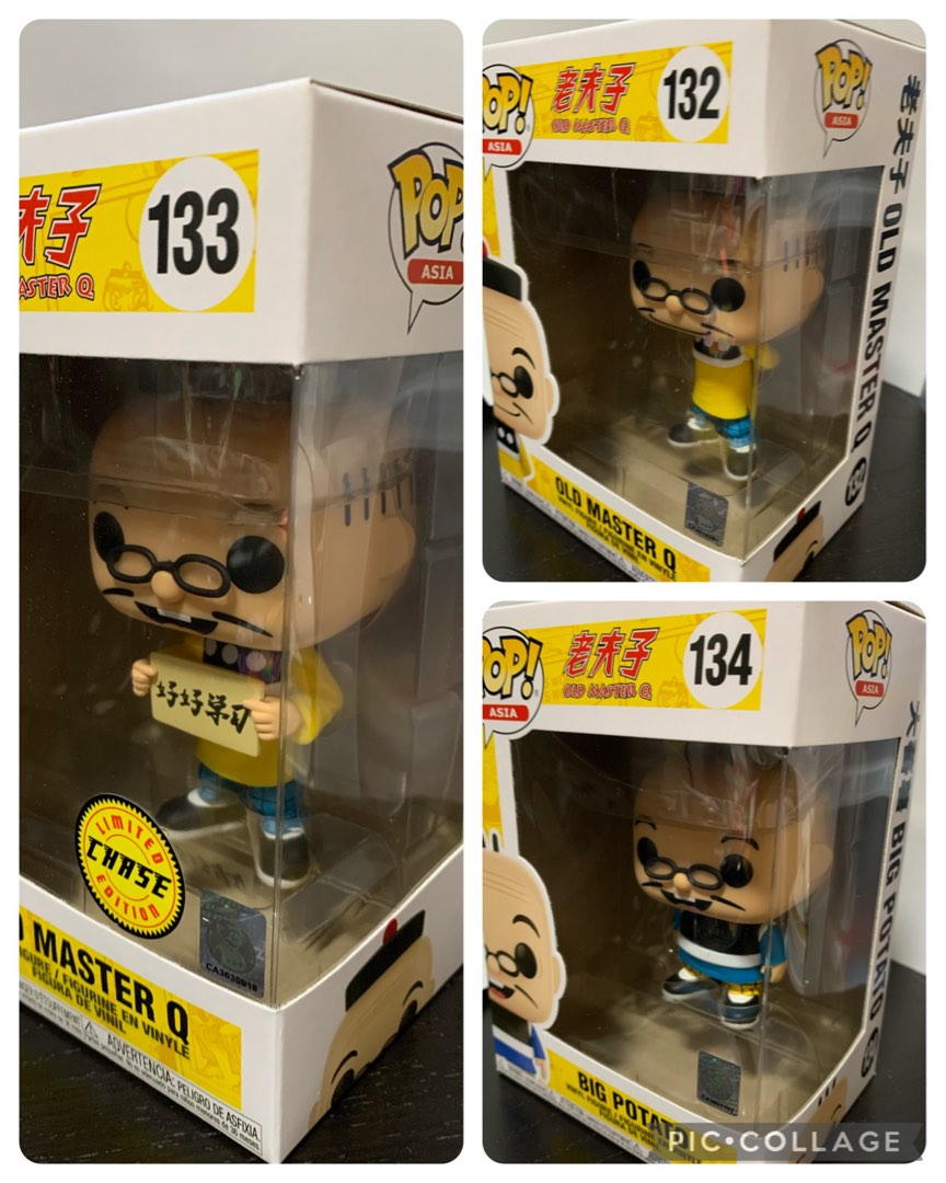 Funko Pop! Asia - Old Master Q, Big potato, chase, Lao Fu Zi, Hobbies ...
