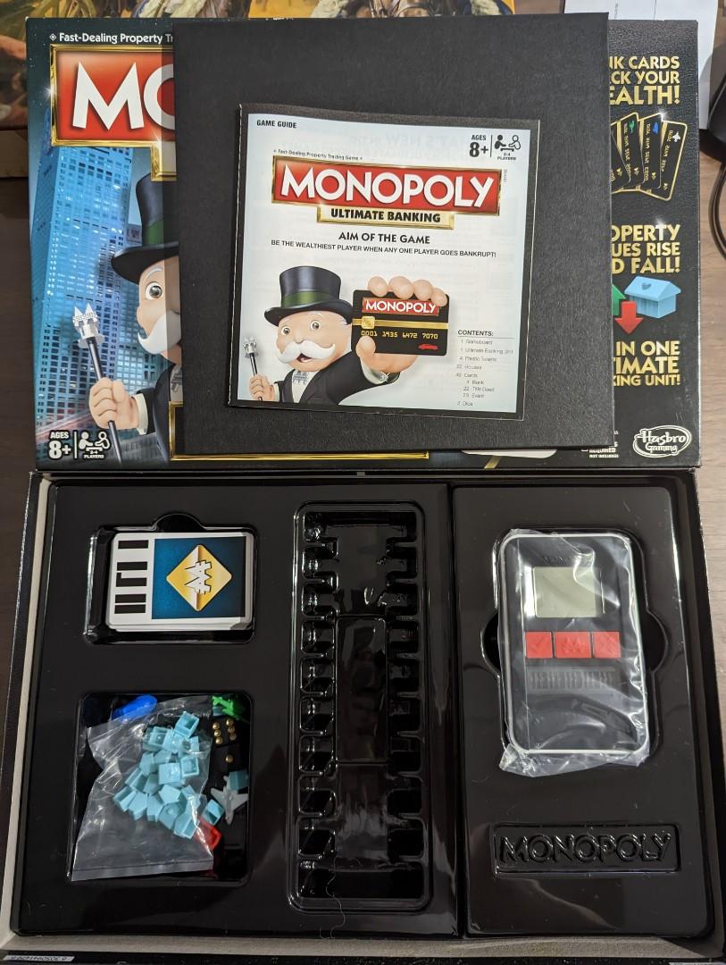 Good as new Monopoly Ultimate Banking board game, Hobbies & Toys, Toys ...