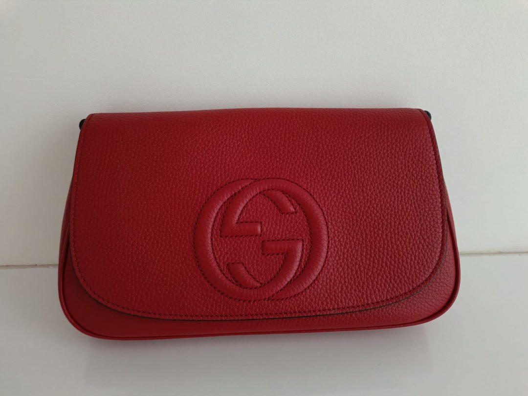 Gucci red sling bag, Luxury, Bags & Wallets on Carousell