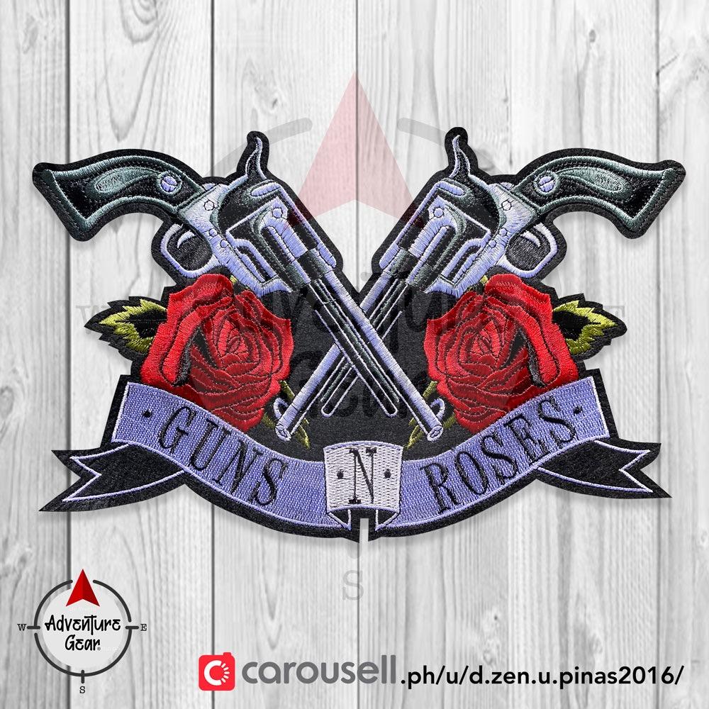 Guns N' Roses Embroidered Patch - For Back - BIG Patch, Hobbies & Toys ...