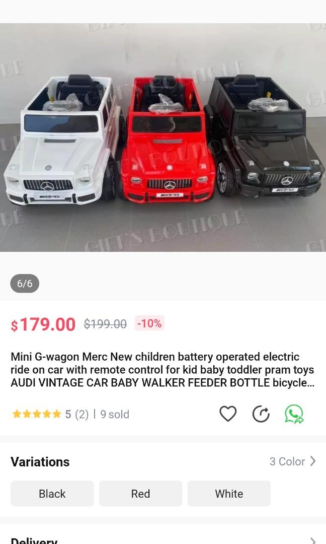 G-wagon Merc Electric Car with remote control, Hobbies & Toys, Toys ...