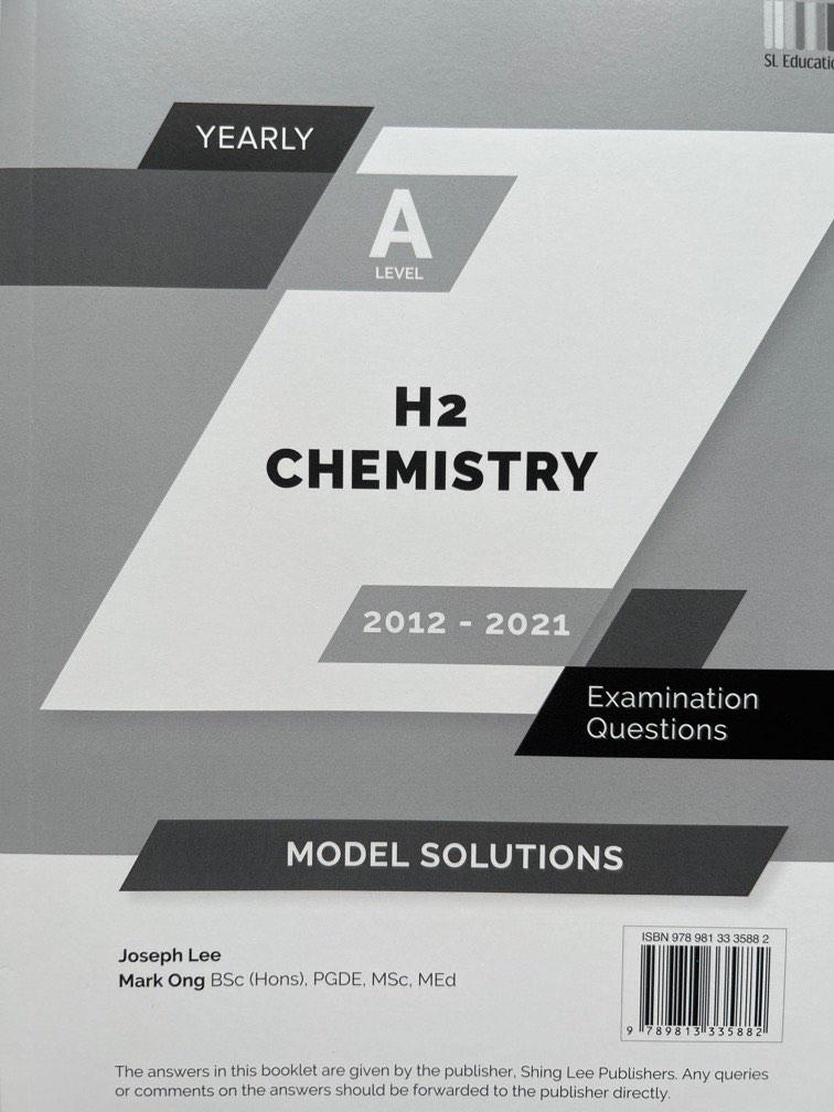 H2 Chemistry Ten Year Series (2012-2021), Hobbies & Toys, Books ...