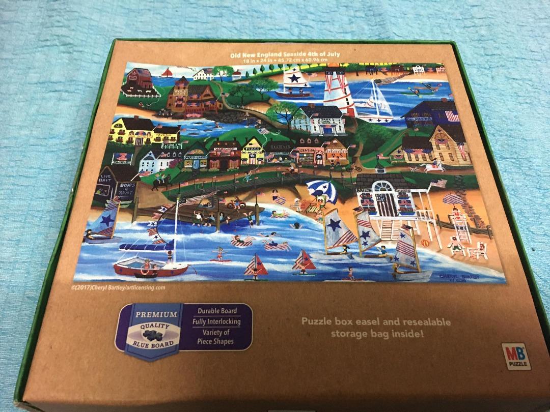 Hasbro, MB Puzzle - Old New England Seaside 4th of July, Hobbies & Toys ...