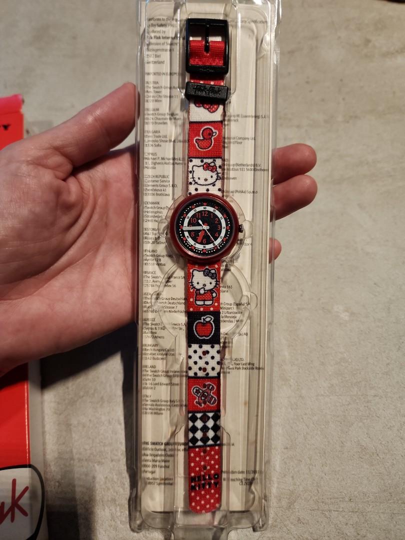 Hello Kitty Swatch Watch kids, Women's Fashion, Watches & Accessories ...