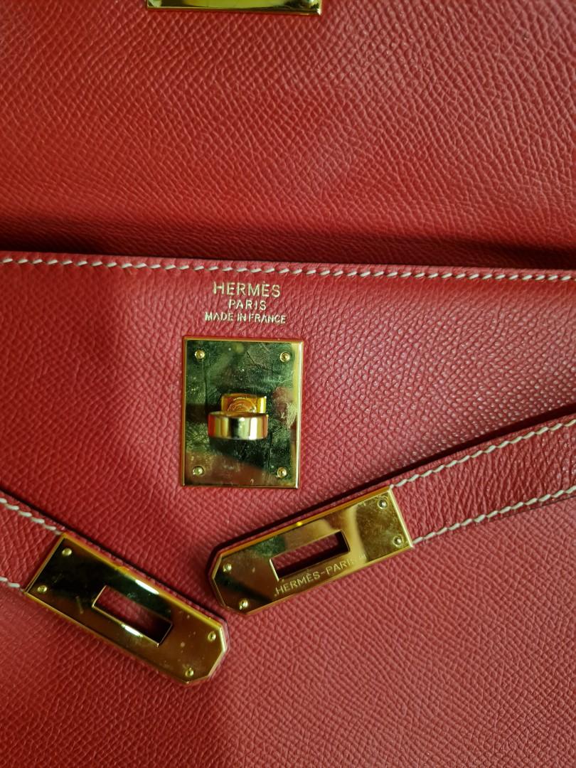 hermes red kelly, Women's Fashion, Bags & Wallets, Shoulder Bags on ...
