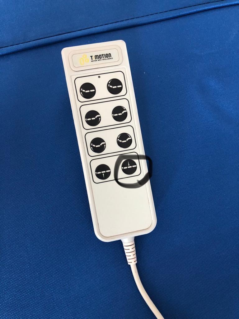 Hospital bed with 4 side railings and remote control, Furniture & Home ...