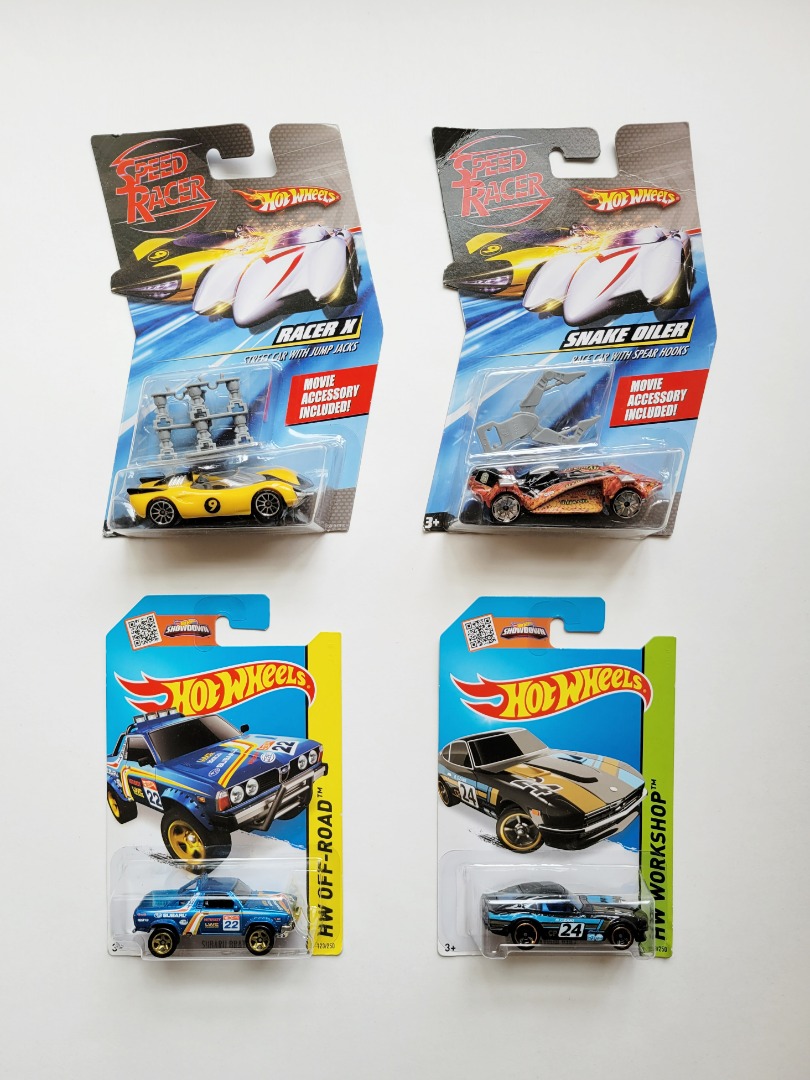 HotWheels Speed Racer: Racer X & Snake Oiler, Datsun 240Z & Subaru Brat ...