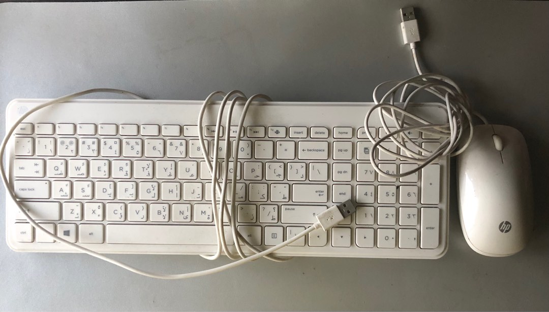 Hp Wired Keyboard And Mouse Computers Tech Parts Accessories Computer Keyboard On Carousell