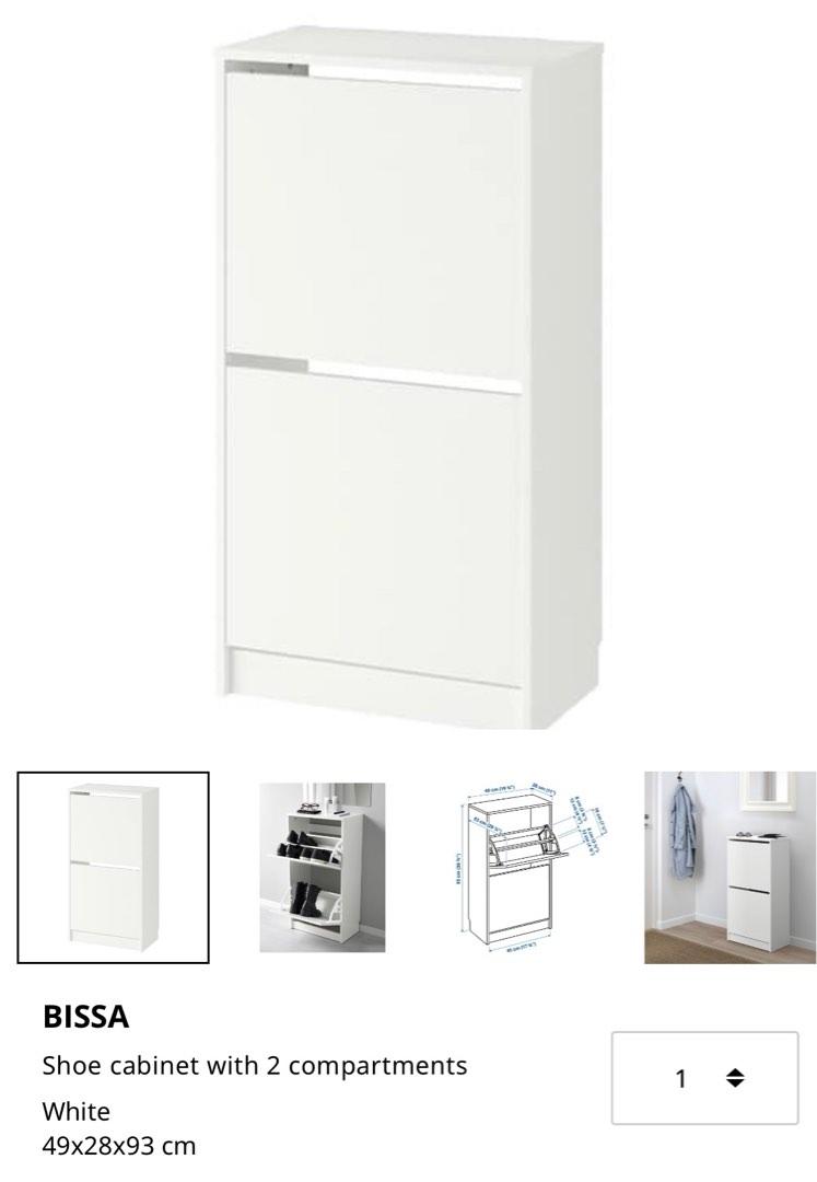 IKEA Bissa shoe rack, Furniture & Home Living, Furniture, Shelves ...