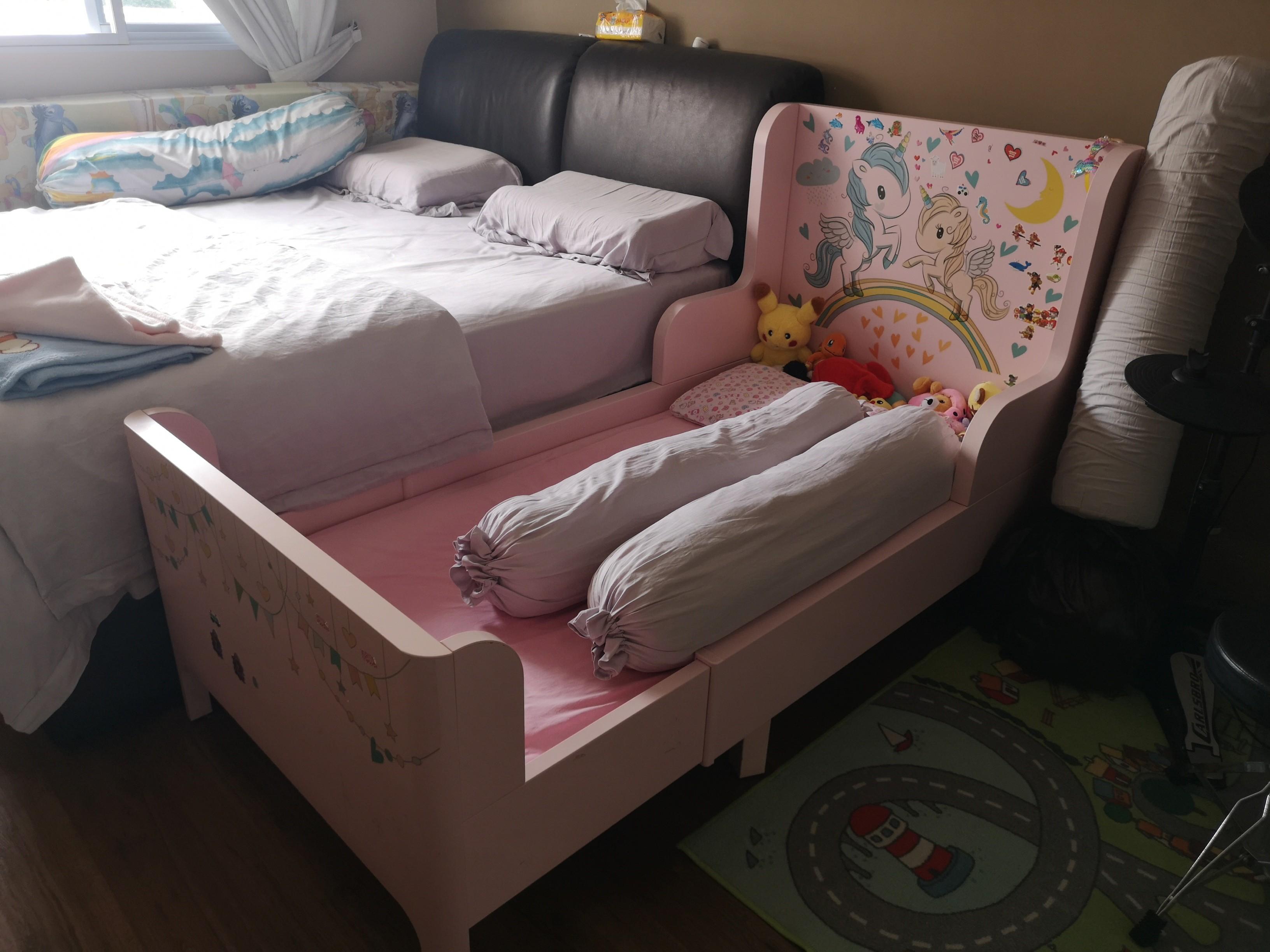 Ikea Busunge bed frame, Babies & Kids, Baby Nursery & Kids Furniture ...