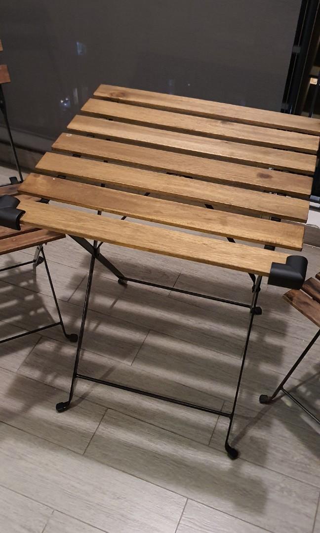 Ikea Tarno Outdoor Table and Chair, Furniture & Home Living, Outdoor ...