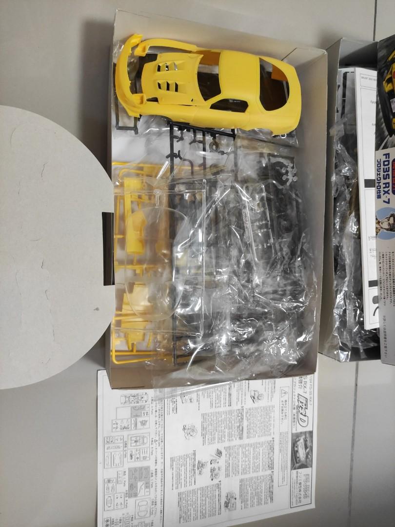 Initial D 1/24 model kit AE86 RX7, Hobbies & Toys, Toys & Games on ...