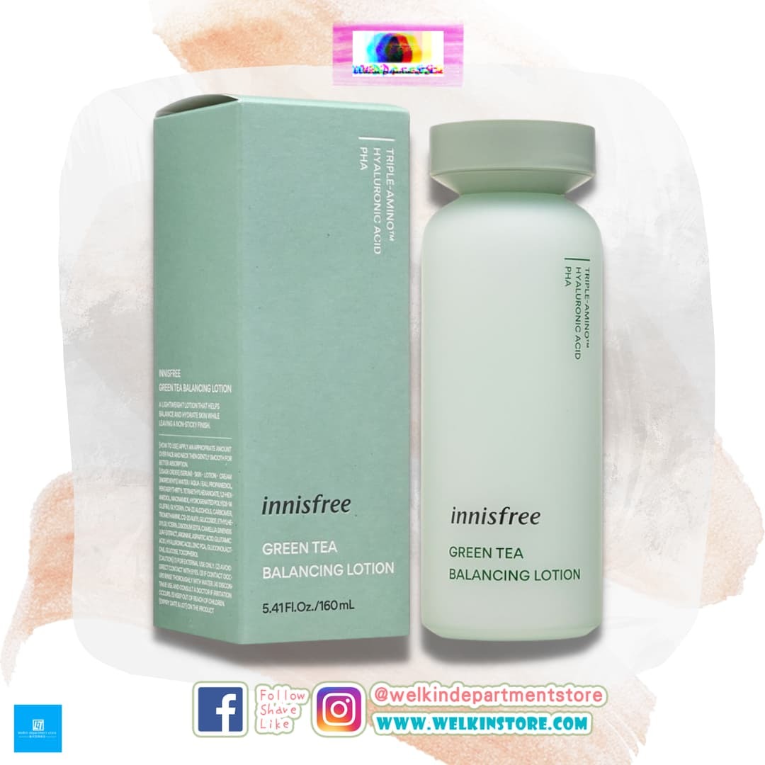 Innisfree |悅詩風吟 綠茶平衡乳液 (160ml) (2022新版) Green Tea Balancing Lotion, 美容＆化妝品, 健康及美容 - 皮膚護理, 面部 ...