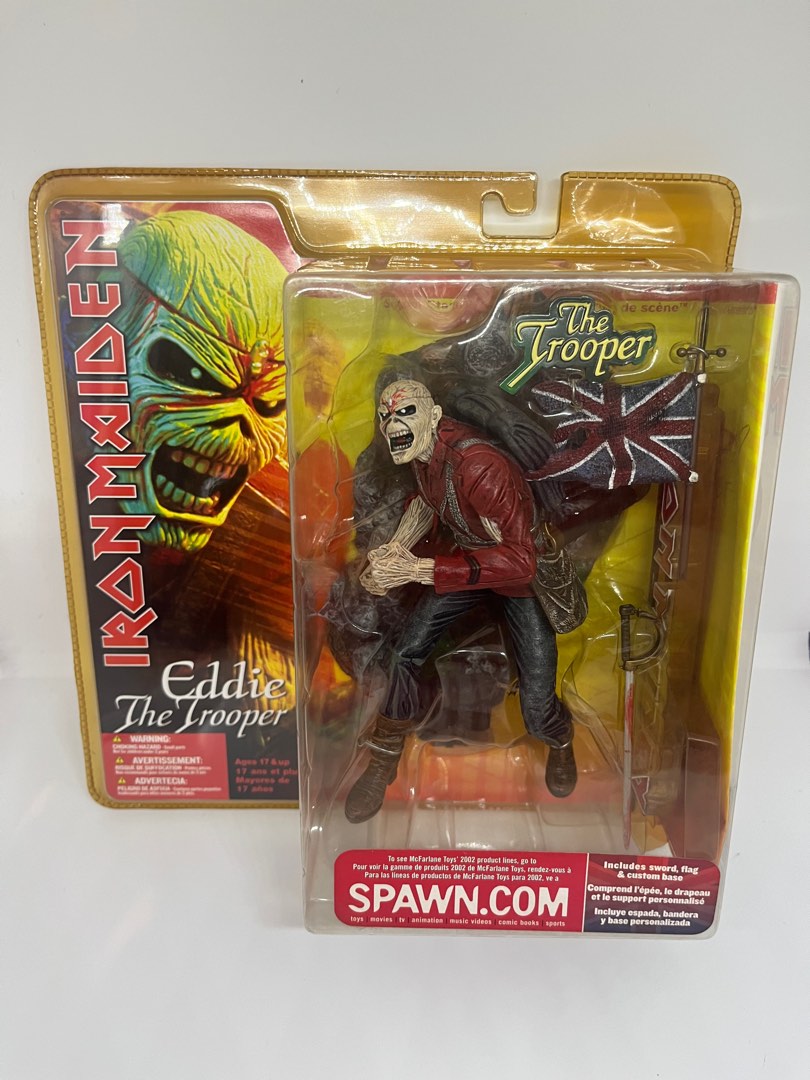 Iron Maiden Figurines (Eddie, The Trooper and Eddie) by Spawn, Hobbies ...