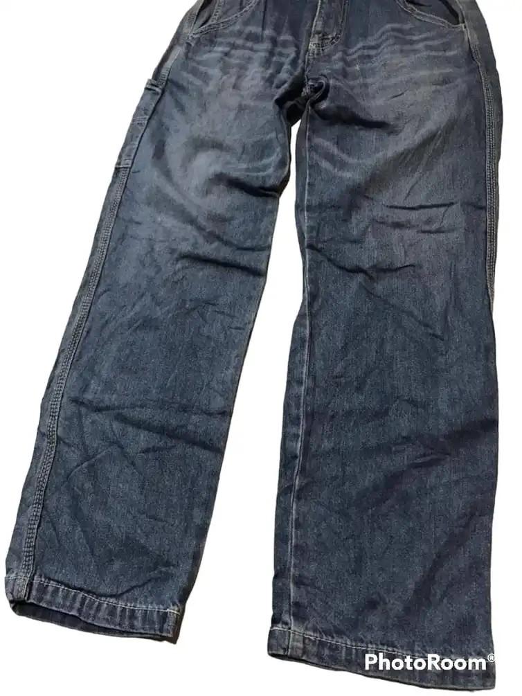 Japanese brand GU bucket pants, Men's Fashion, Bottoms, Jeans on Carousell