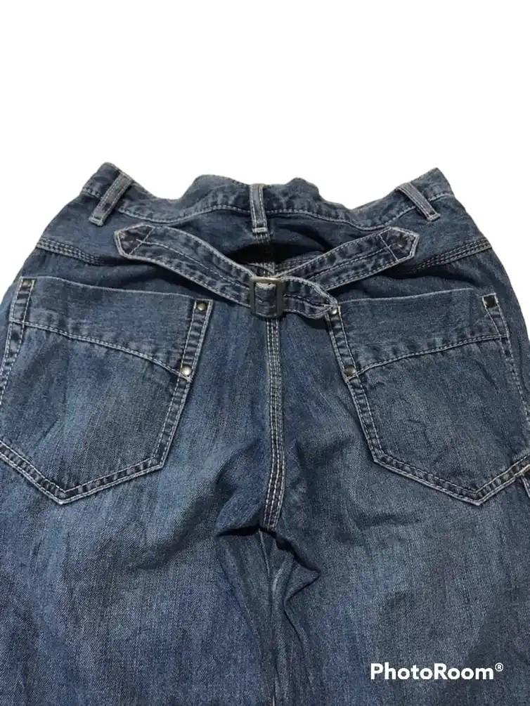 Japanese brand GU bucket pants, Men's Fashion, Bottoms, Jeans on Carousell