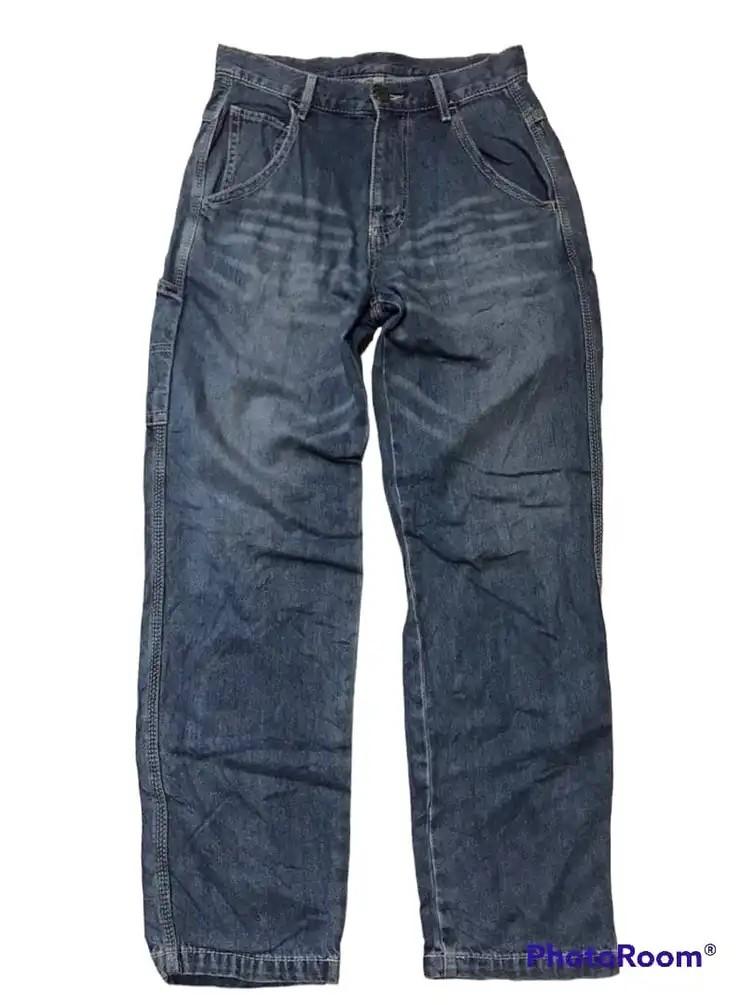 Japanese brand GU bucket pants, Men's Fashion, Bottoms, Jeans on Carousell