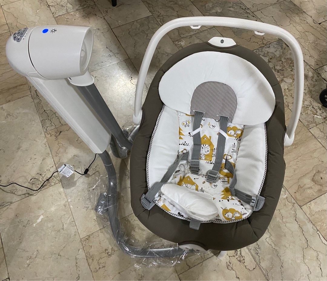 Joie Serina 2 in1 Portable Rocker and Swing (Birth to 9kg), Babies ...