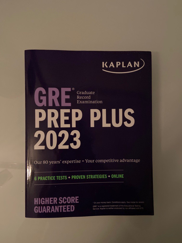 Kaplan GRE PREP PLUS 2023, Hobbies & Toys, Books & Magazines, Textbooks ...
