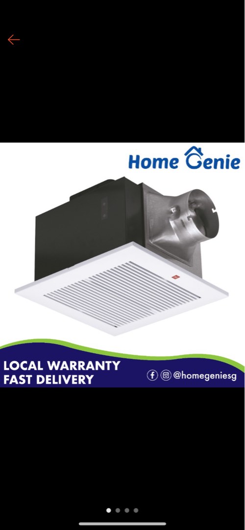 KDK 24cm Ceiling Mounted Ventilating Fan 24CUG, TV & Home Appliances ...