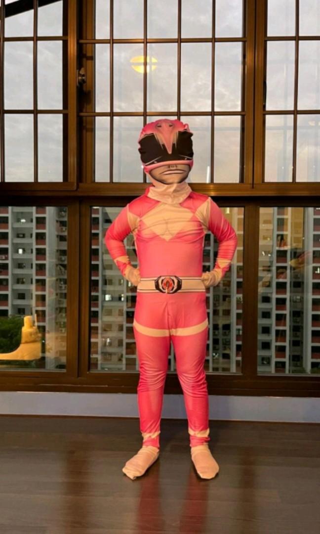 Kids Costume Pink Power Ranger Halloween Girls, Babies & Kids, Babies ...