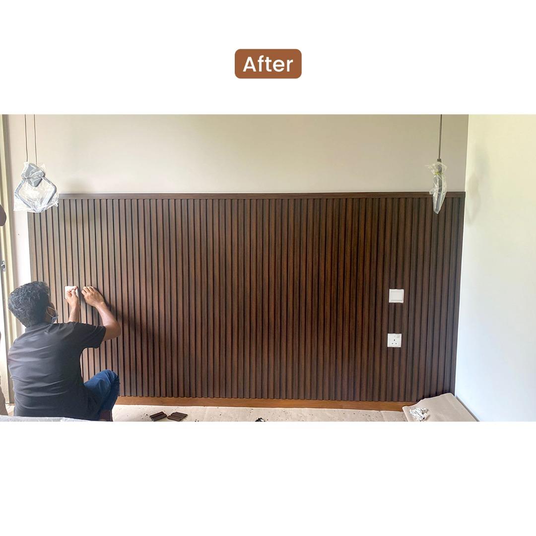 KOREA Top Quality Fluted Panel Wall / Wainscoting Decorating /Miga Wood ...