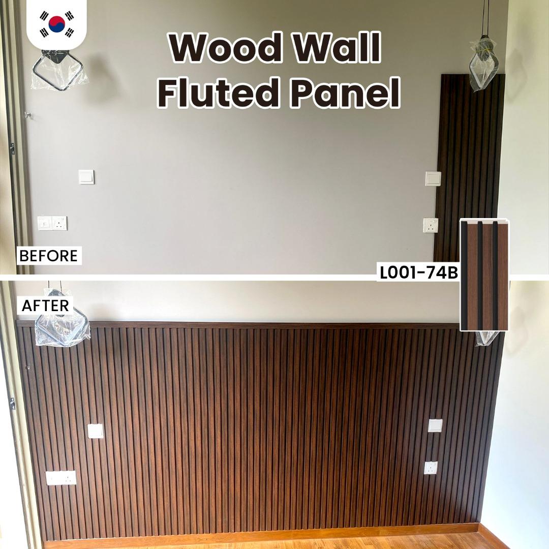 KOREA Top Quality Fluted Panel Wall / Wainscoting Decorating /Miga Wood ...