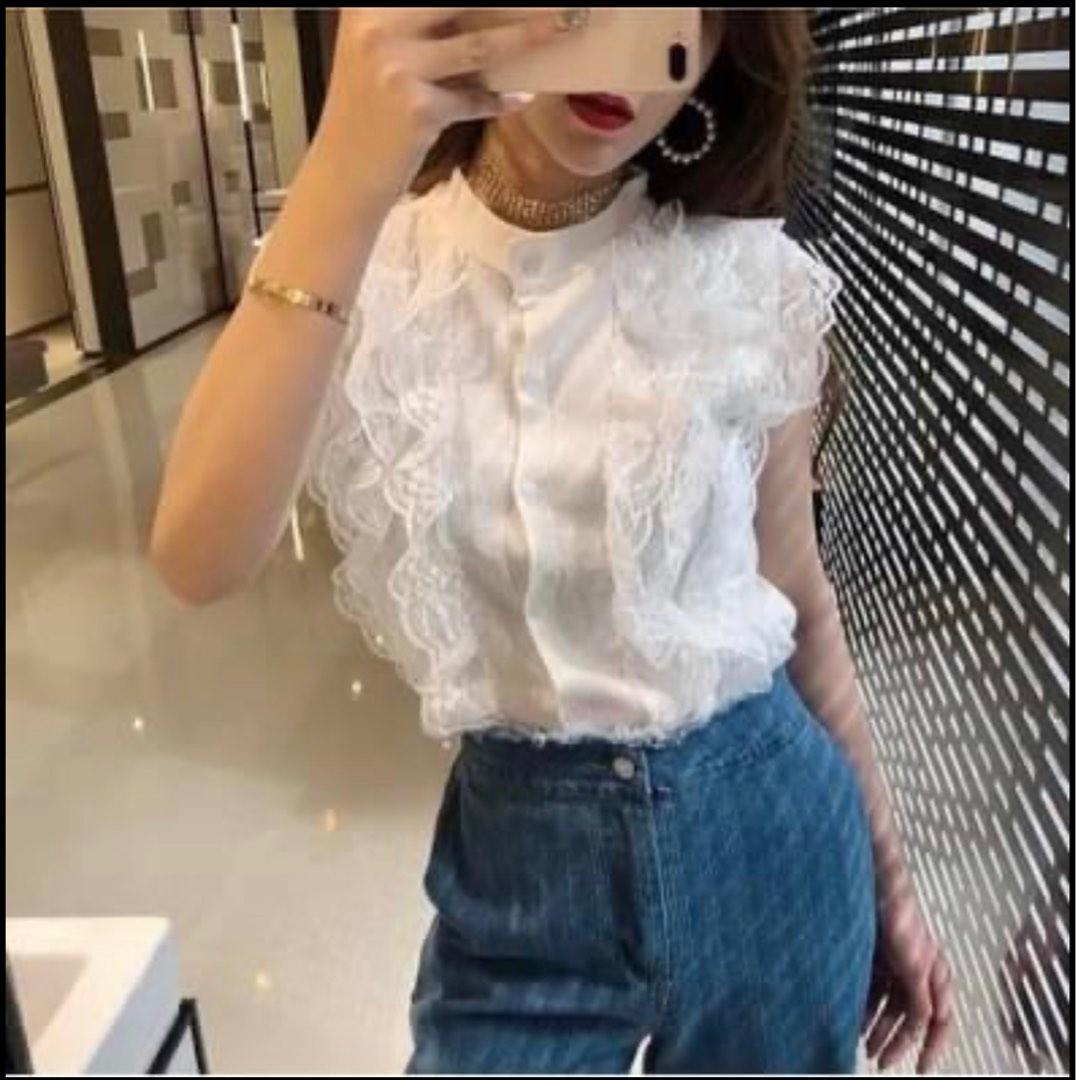 KOREAN PRINCES LACE TOP, Women's Fashion, Tops, Sleeveless on Carousell