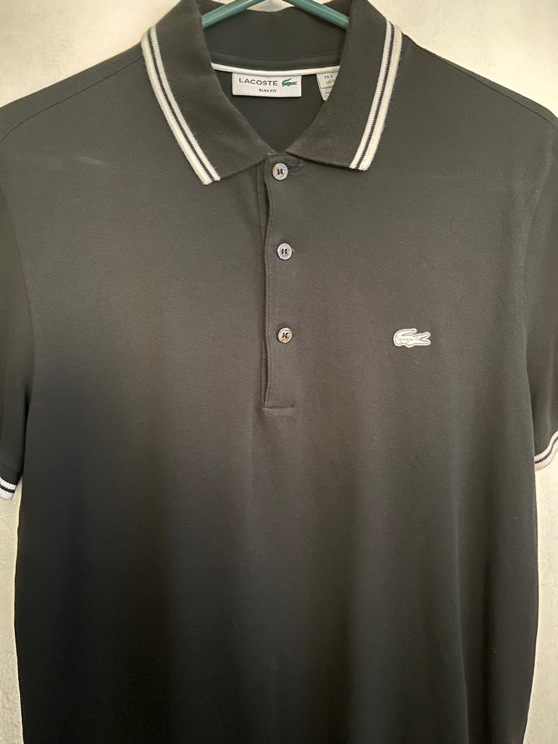 Lacoste Polo Shirt Slim Fit, Men's Fashion, Tops & Sets, Tshirts & Polo Shirts on Carousell