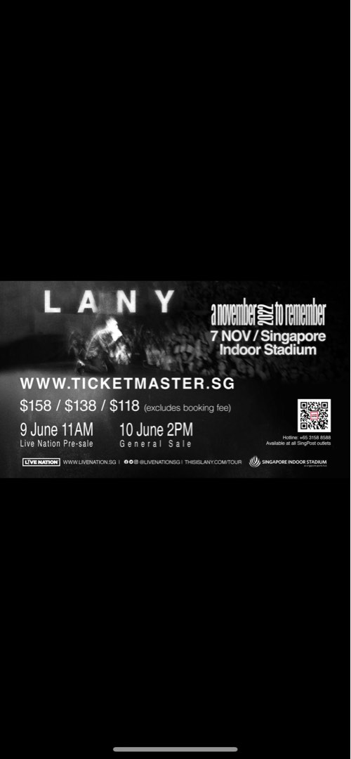 LANY CONCERT TICKETS, Tickets & Vouchers, Event Tickets on Carousell