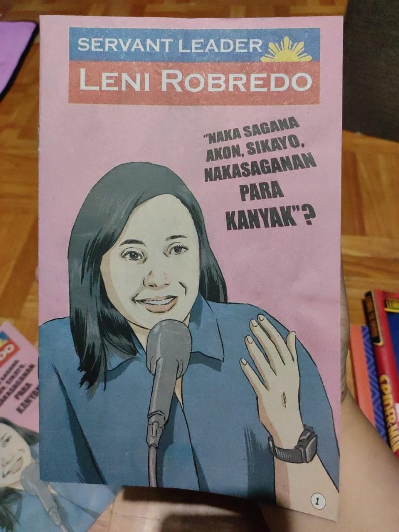 Leni Robredo comics campaign material memorabilia, Hobbies & Toys ...