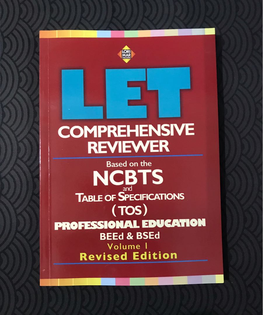 NCBTS LET REVIEWER (Prof. Ed.) Volume 1, Hobbies & Toys, Books ...